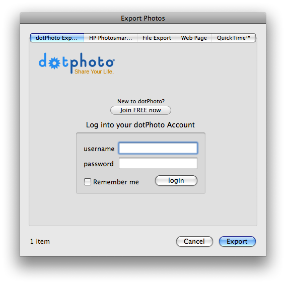 dotPhoto iPhoto Plugin